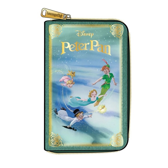 Loungefly | Bags | Loungefly Peter Pan Book Series Zip Around Wallet ...